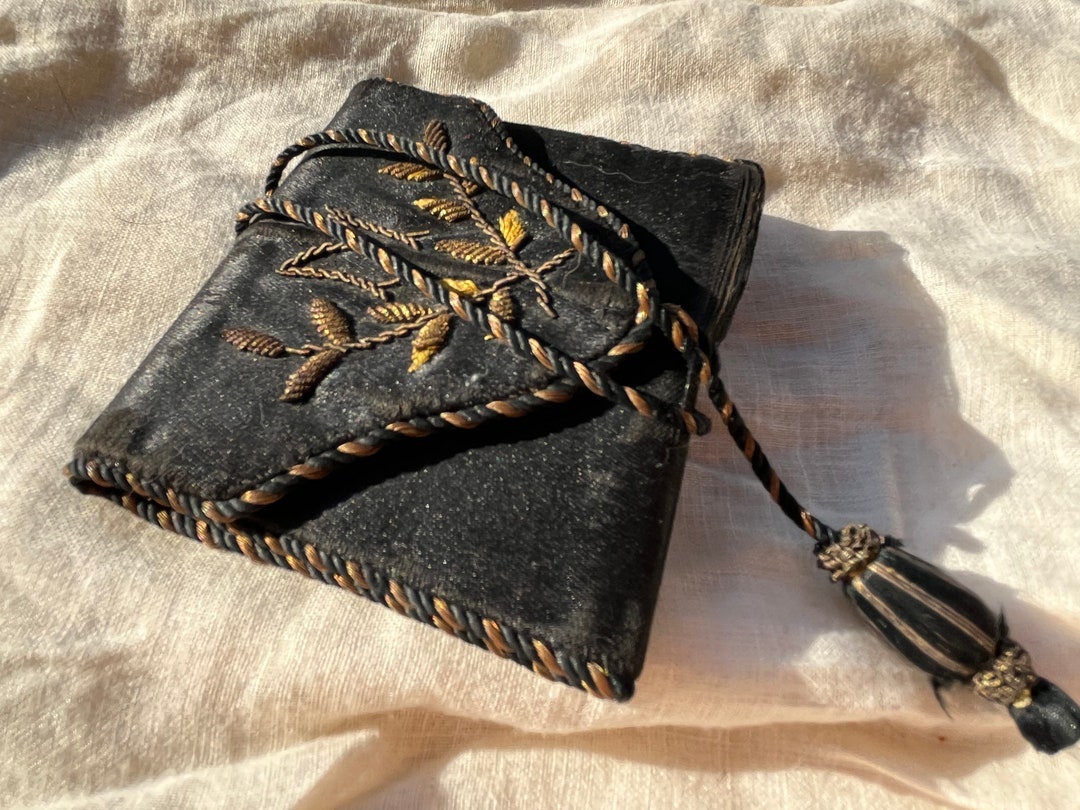 Antique 19th Century Foldable Wallet Billfold Envelope Edwardian or ...