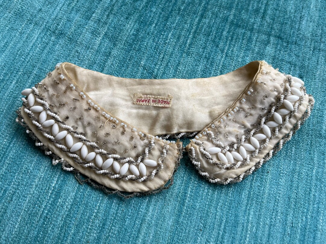 1950s Beaded Collar Necklace | Made in Japan - Etsy