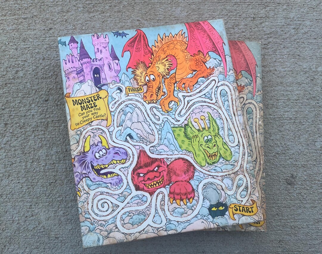 Two 1960s Monster Themed Stationery Sets With Decorated Letter Writing ...