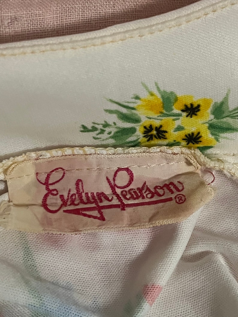 1960s Garden Gown by Evelyn Pearson | 60s Floral Nightgown or Dress - Etsy