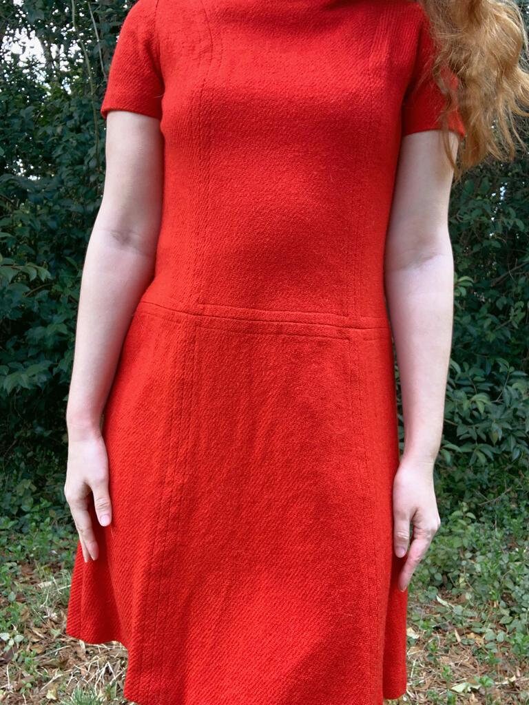 1960s Red Mod Dress by Cobbs Corner Limited Editions - Etsy
