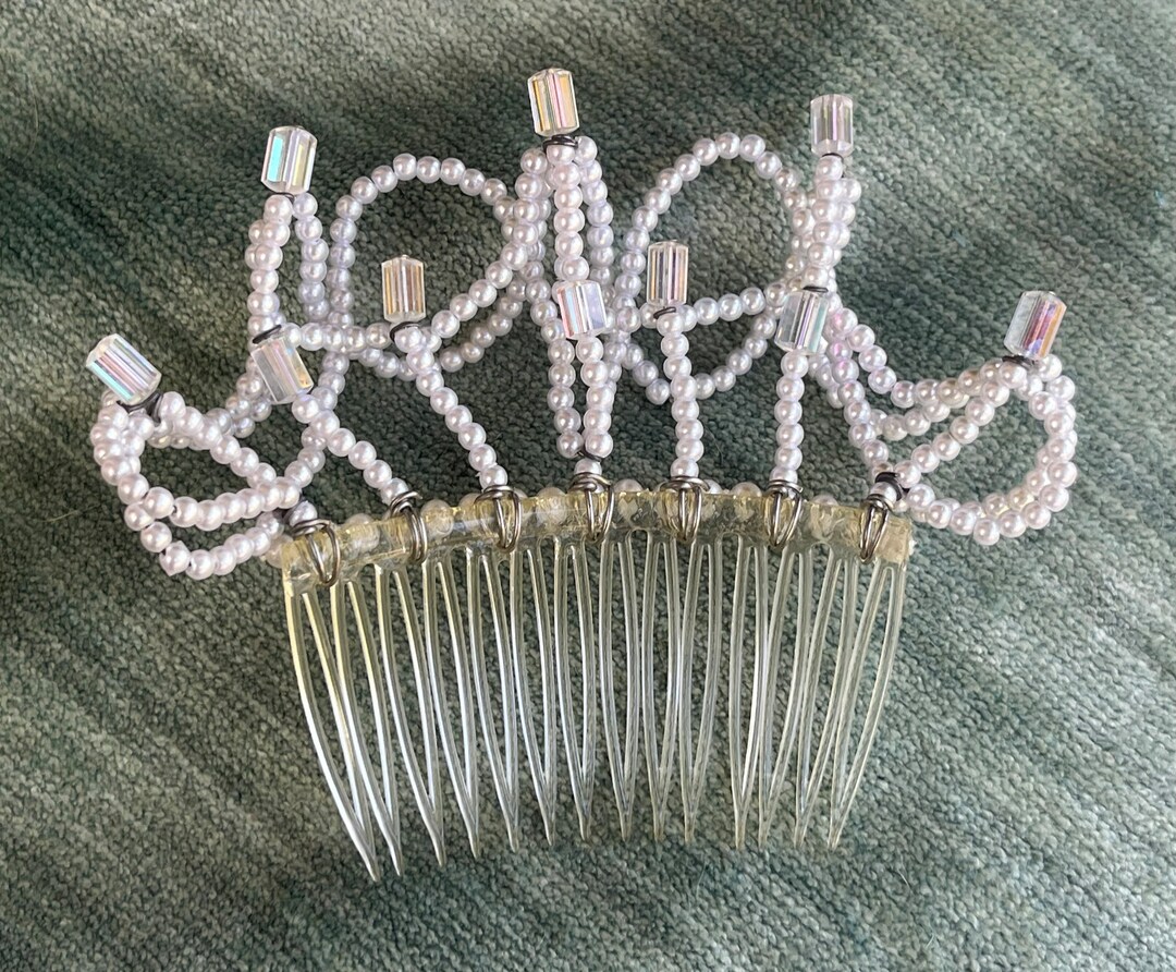 1950s Faux Pearl Bridal Hair Comb | Vintage Wedding Accessories | 50s ...