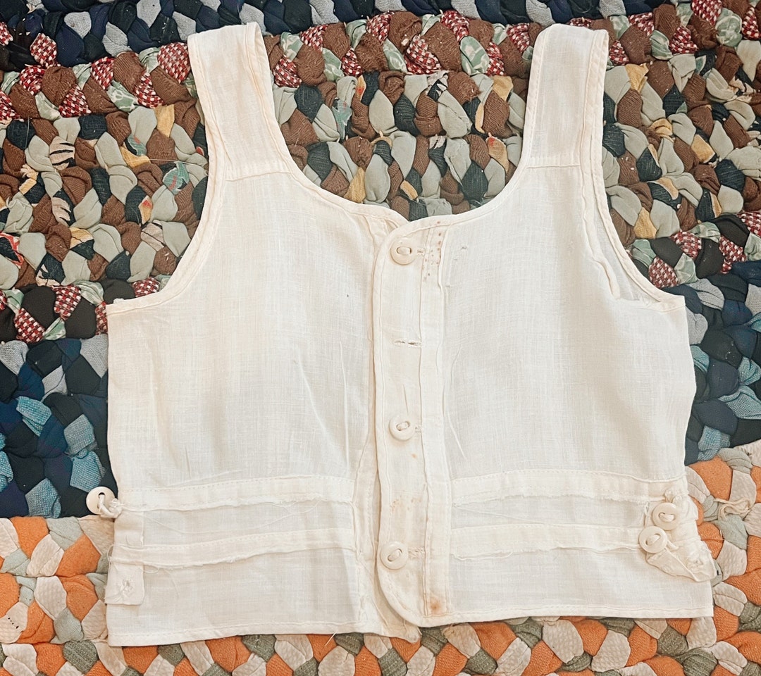 Antique Edwardian Underwaist | Child's Undergarment Tank Top Camisole ...