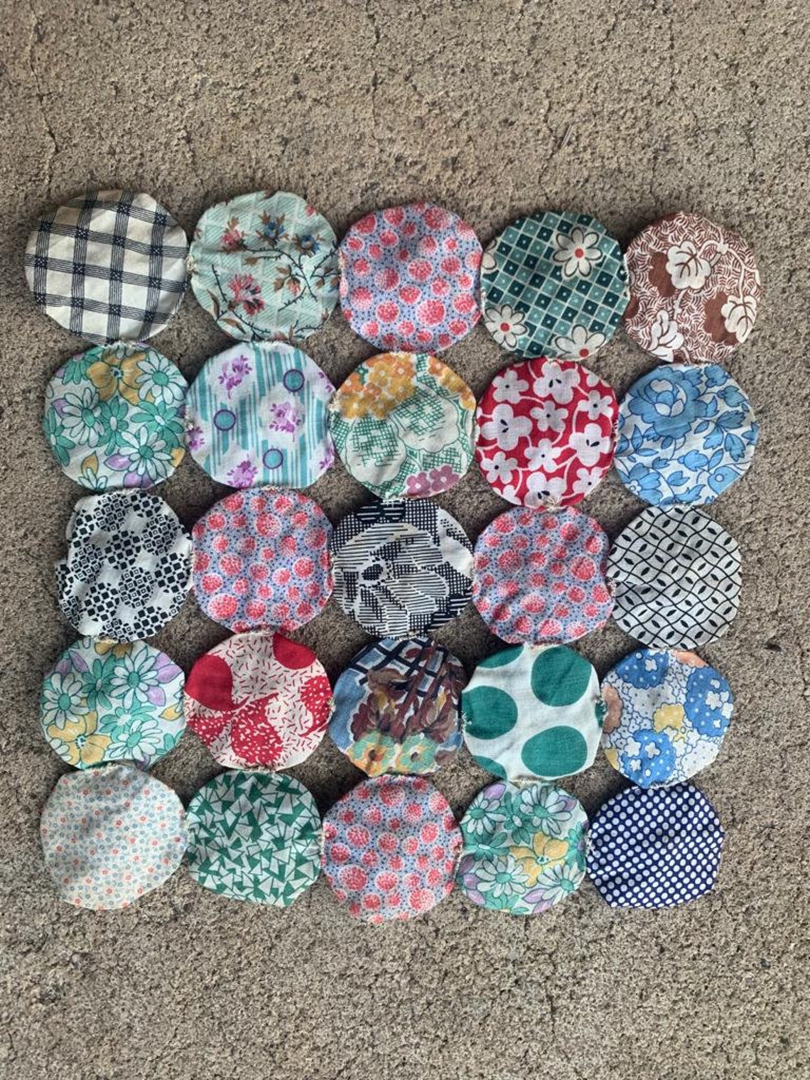 1930s Yo Yo Quilt Blocks 5x5 for Crafting or Decor - Etsy