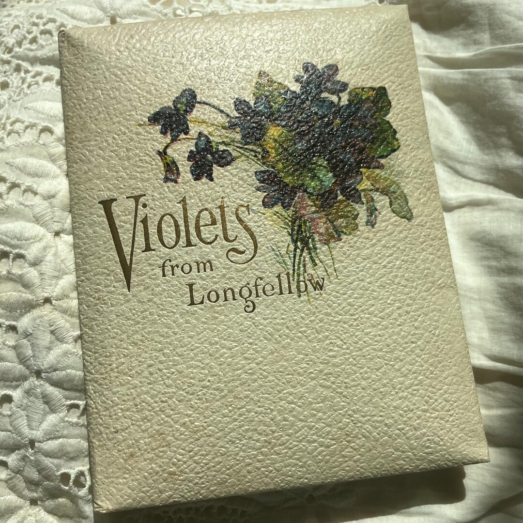 Antique Edwardian Violets From Longfellow Poetry Book | Hayes ...
