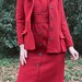 1970s Red Suit by Alex Garay Ltd. | 70s Dress With Matching Blazer - Etsy