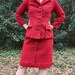 1970s Red Suit by Alex Garay Ltd. 70s Dress With Matching Blazer - Etsy