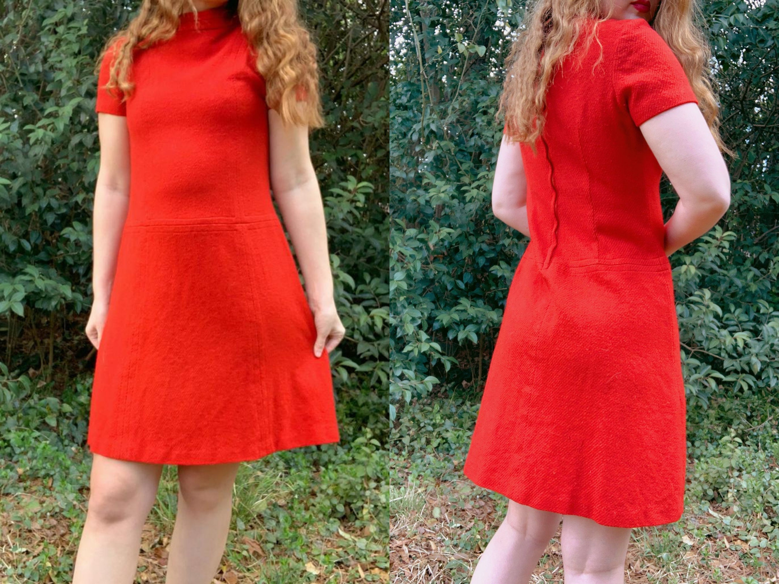 1960s Red Mod Dress by Cobbs Corner Limited Editions - Etsy