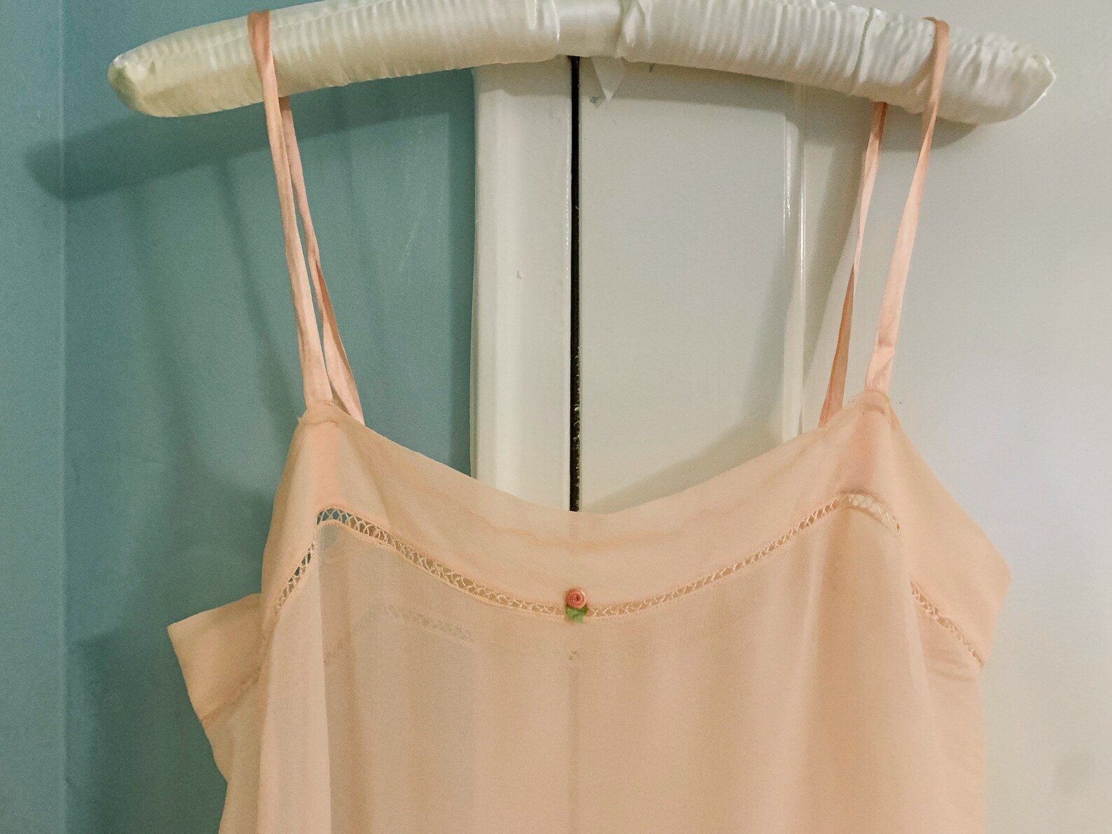 Antique 1920s Peachy Pink Chiffon Step in Teddy With Ruffles - Etsy