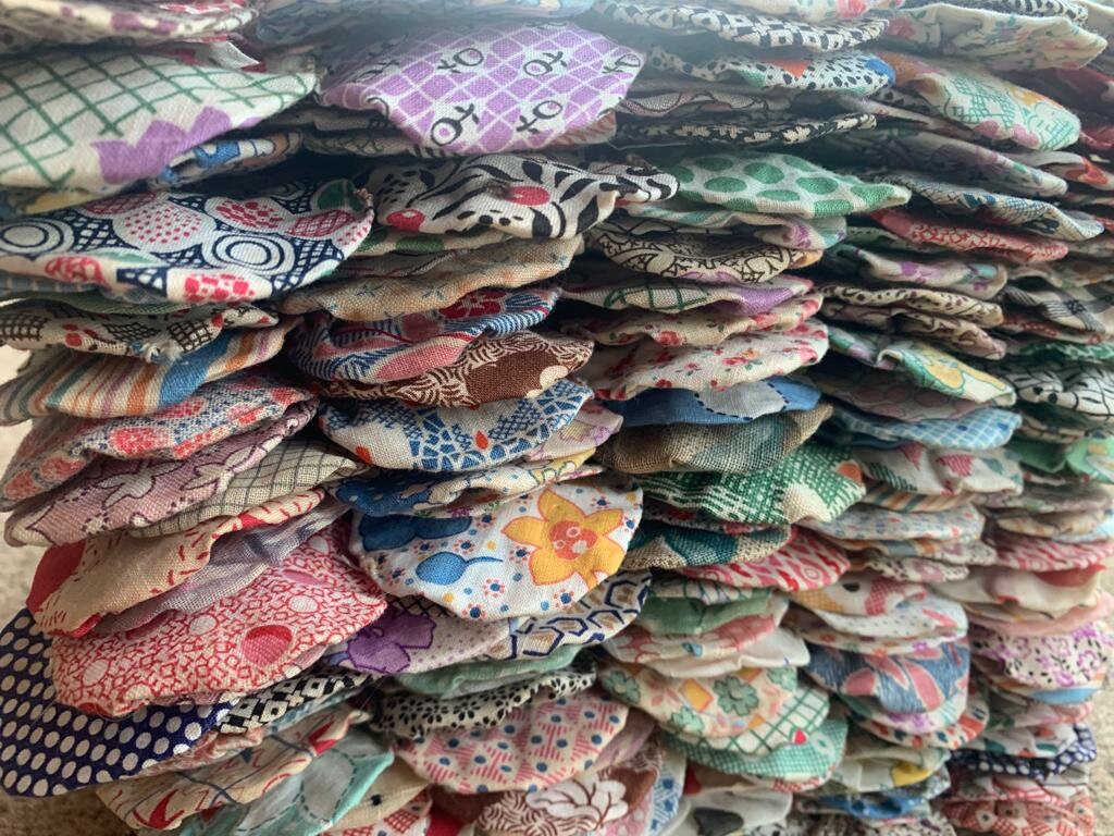 1930s Yo Yo Quilt Blocks 5x5 for Crafting or Decor - Etsy