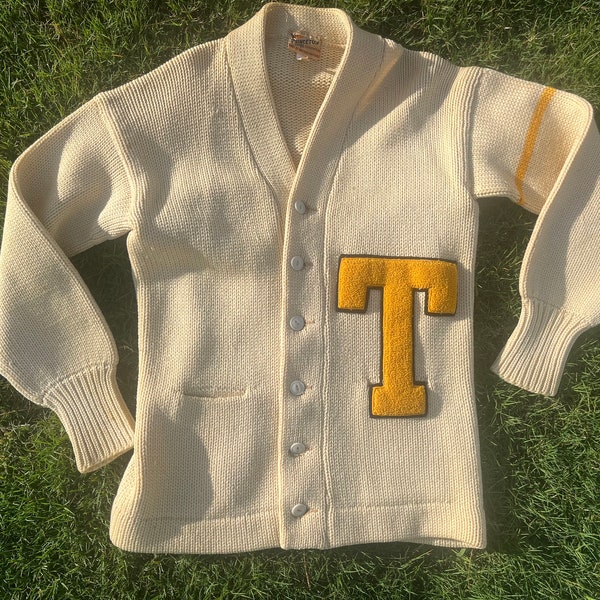 Letterman Cardigan - Etsy