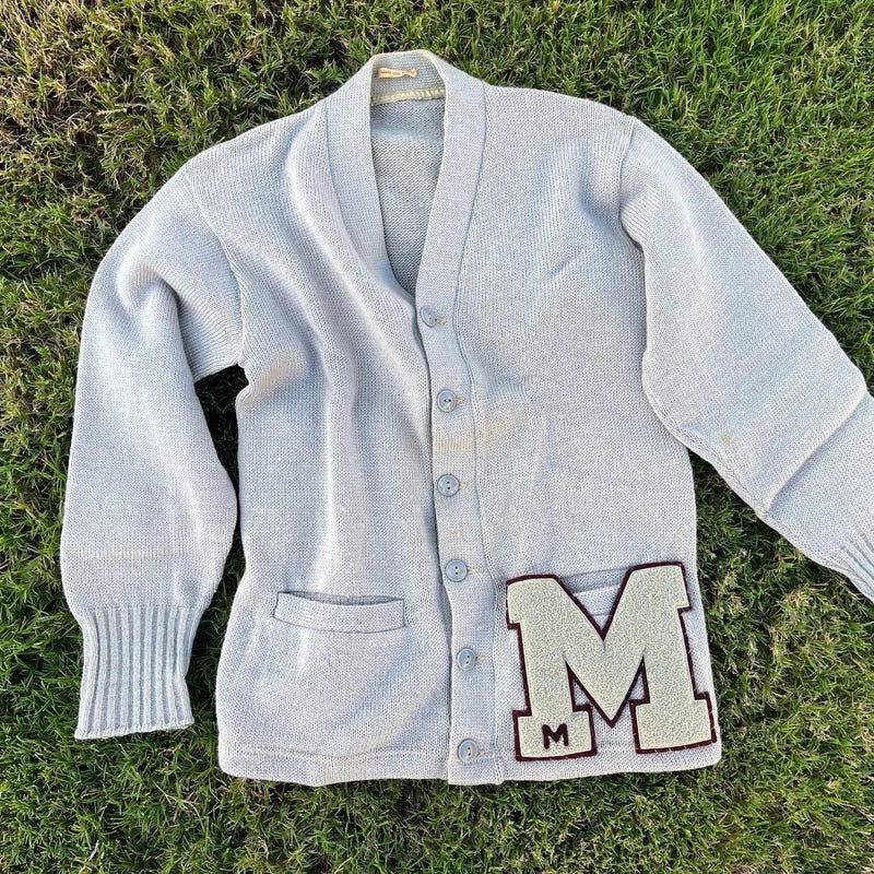 Letterman Sweater - Etsy