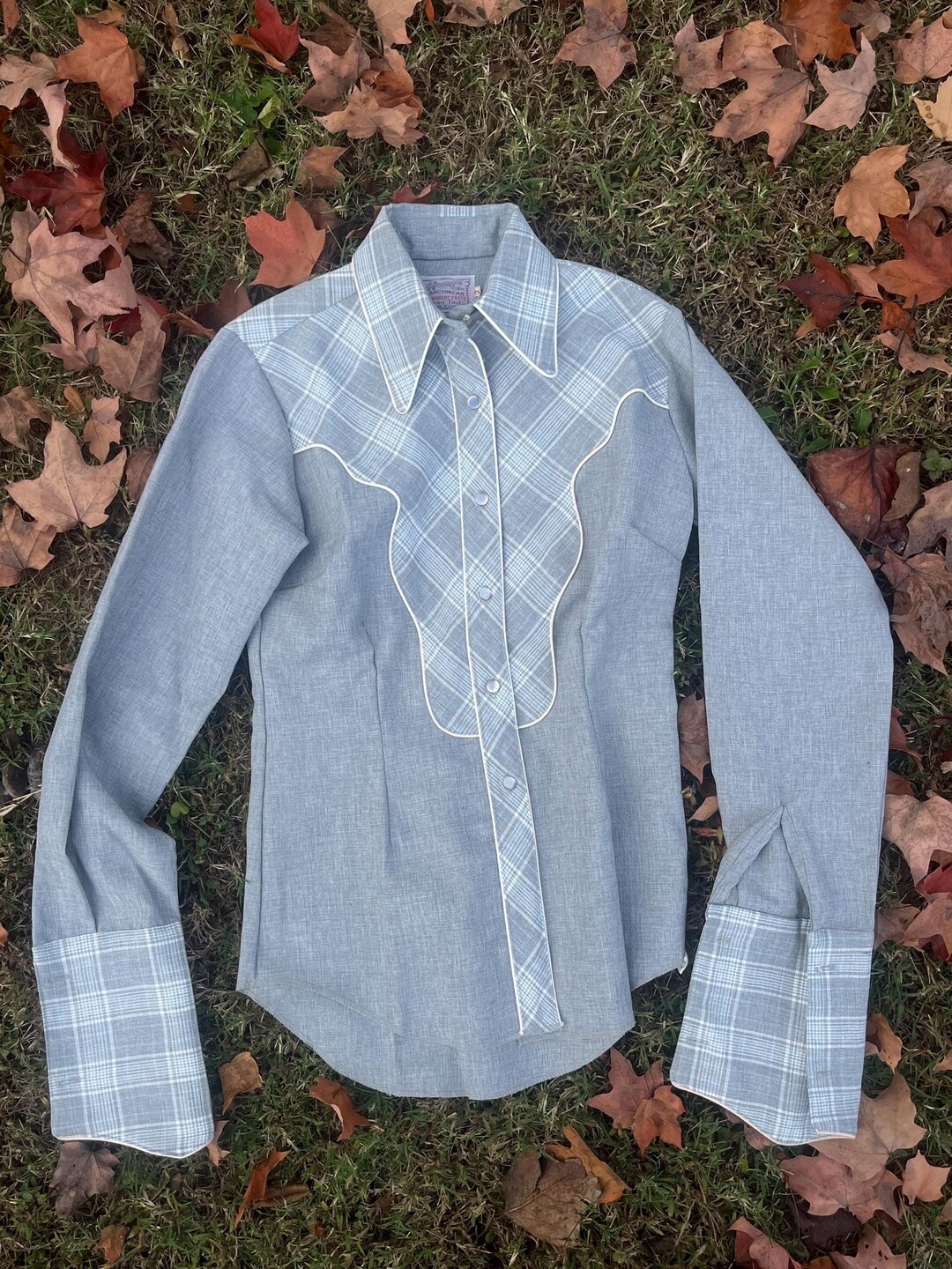 1970s Western Rodeo Collared Women's Shirt by H Bar C - Etsy