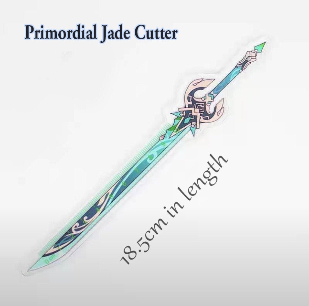 Genshin Impact Weapons Acrylic Rulers - Etsy UK