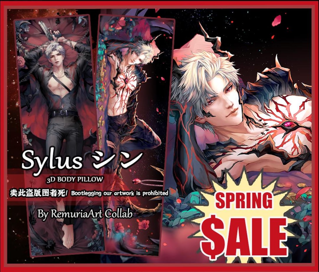 Sylus Body Pillow Abysm Sovereign Dragon Sylus Dakimakura Love and Deep ...