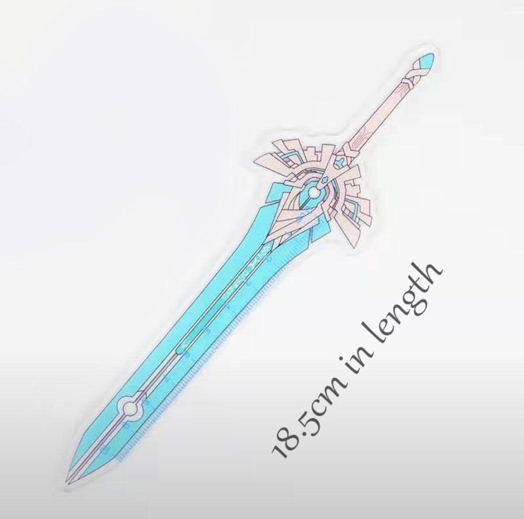 Genshin Impact Weapons Acrylic Rulers - Etsy Australia