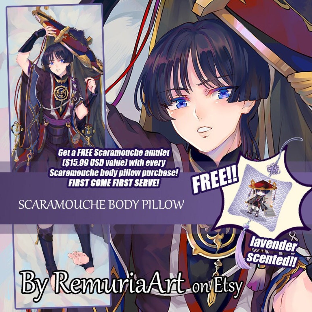 Scaramouche Body Piillow Cover Genshin Impact Dakimakura Male Daki ...
