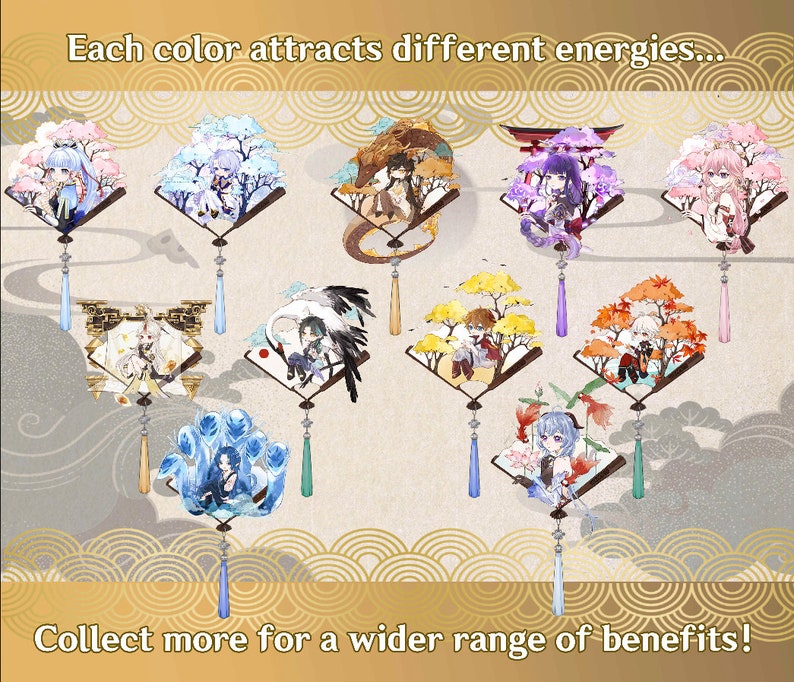 Genshin Impact Nahida Feng Shui Tassel Acrylic Keychain - Etsy