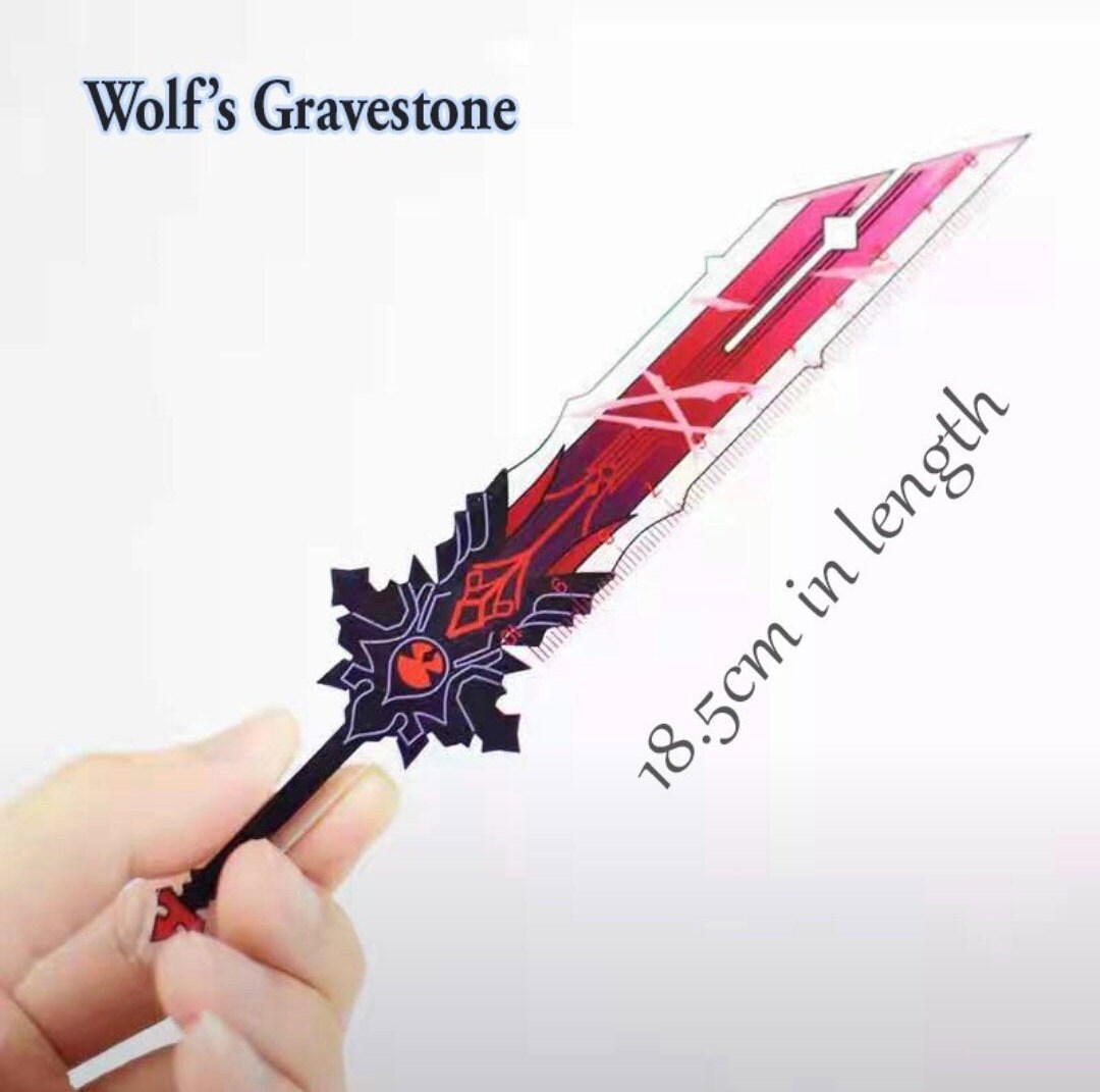 Genshin Impact Weapons Acrylic Rulers - Etsy Australia