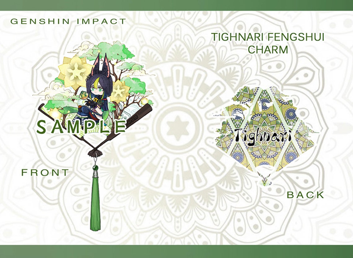 Tighnari Feng Shui Tassel Charm Genshin Impact Acrylic - Etsy