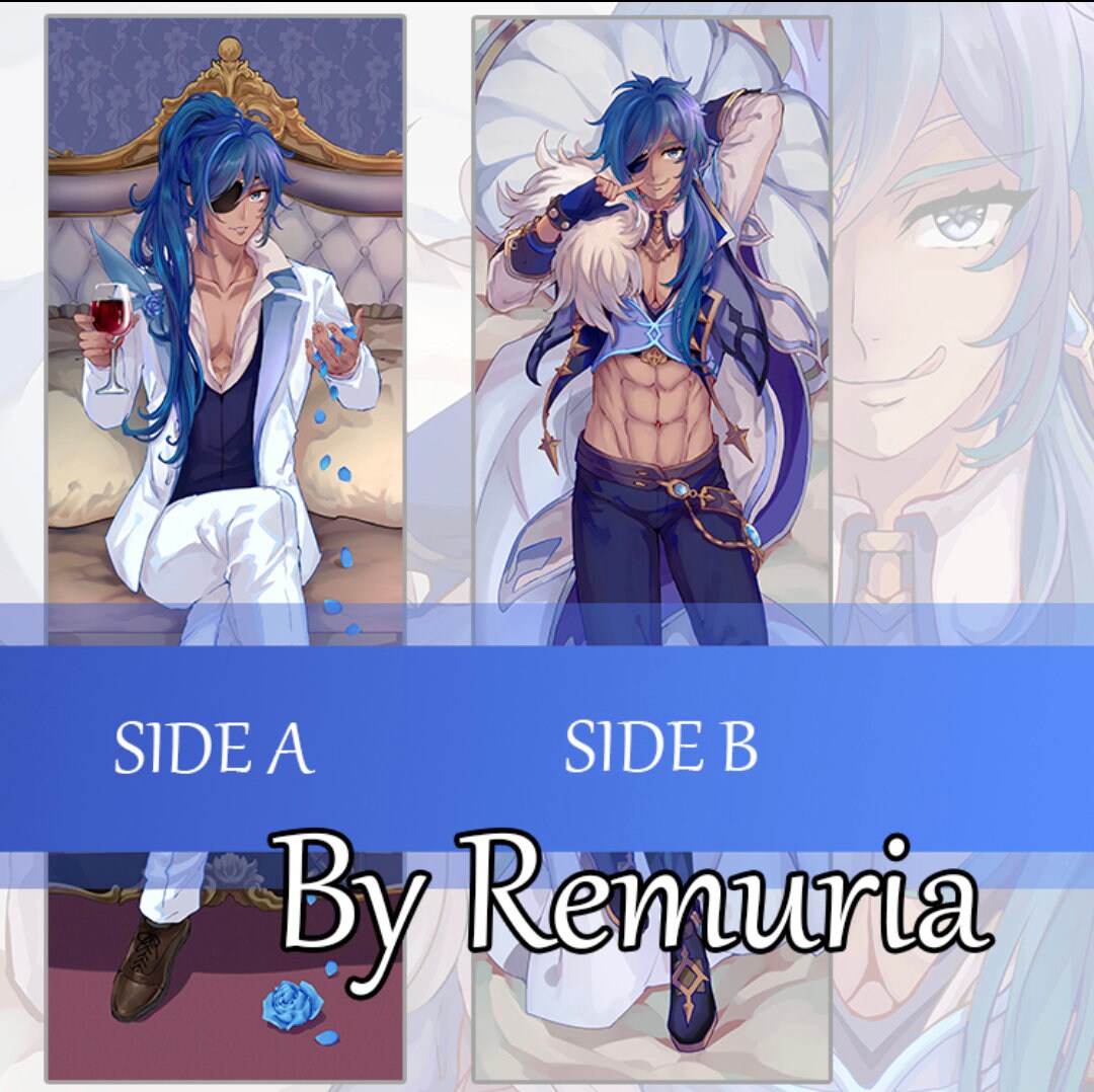 Genshin Impact Kaeya Dakimakura Anime Hugging Body Pillow Case Cover 150 X 50cm59in X