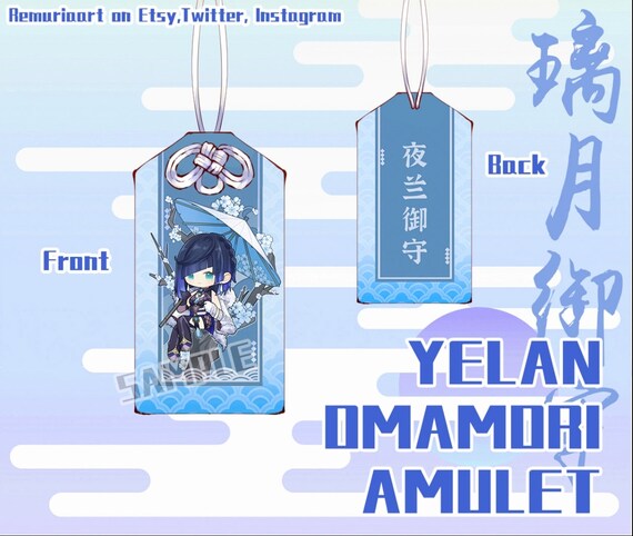 Yelan Omamori Amulet Japanese Style Charm Genshin Impact - Etsy