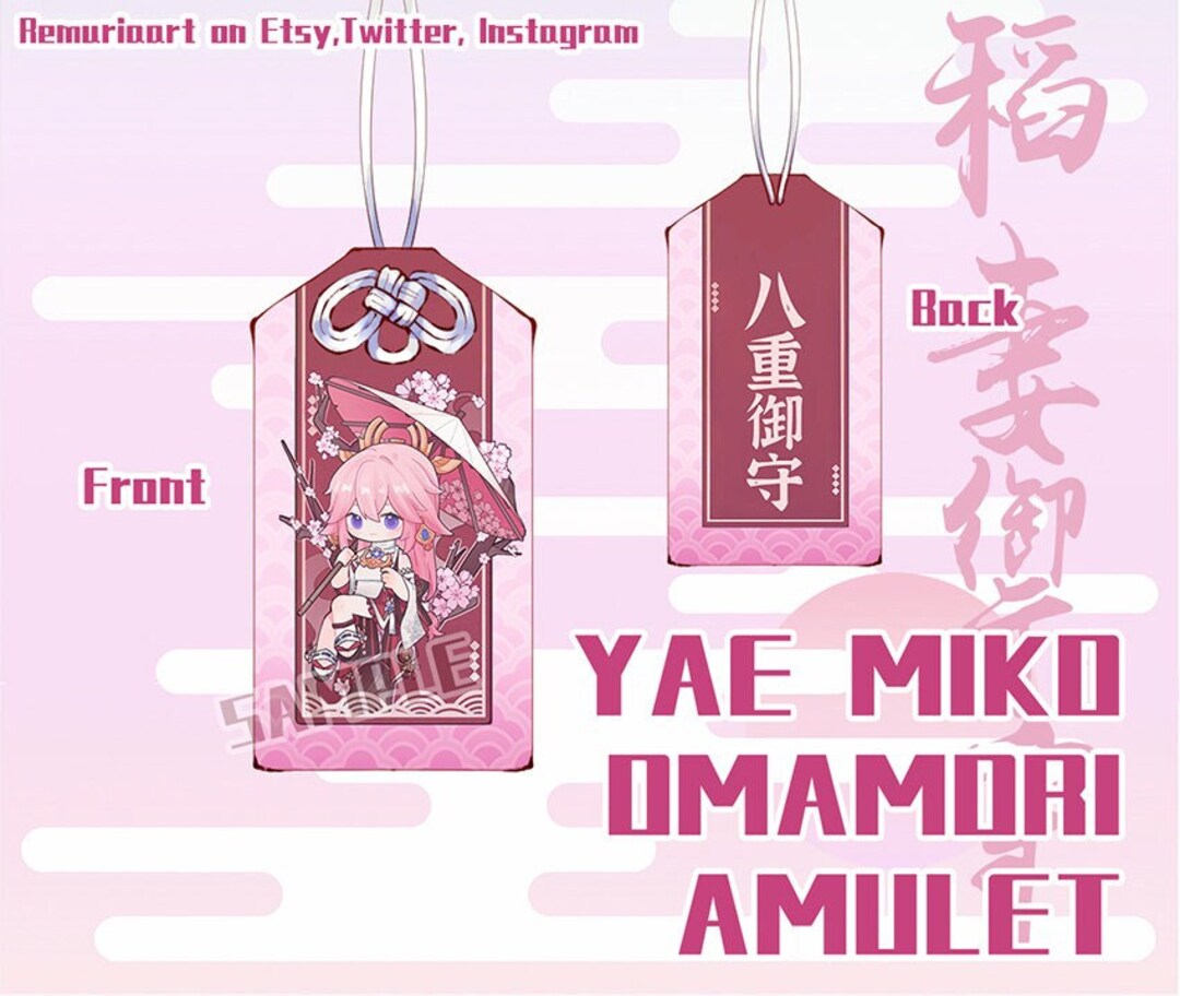 Yae Miko Buy 2 Get 1 FREE Omamori Amulet Japanese Style Charm Genshin ...