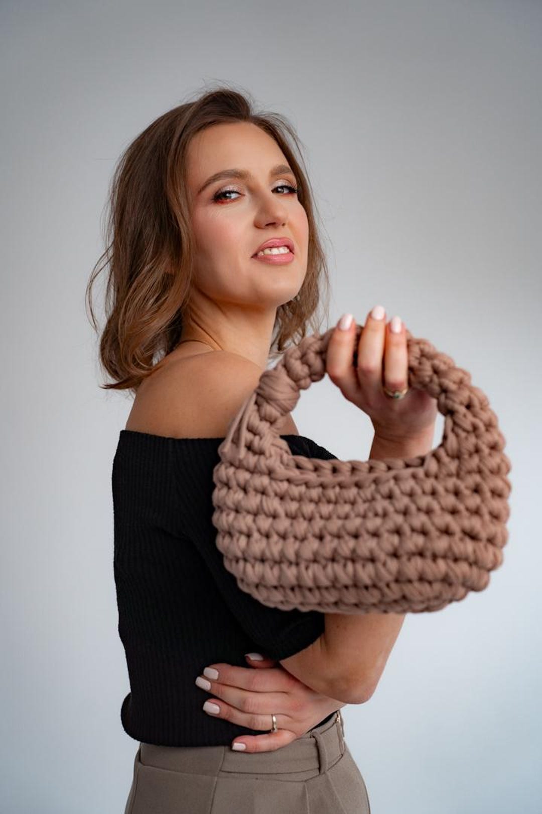 Sisi Mini Crochet Bag Pattern PDF, Small Crochet Purse Tutorial, Modern ...