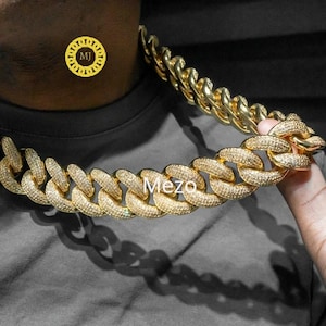 Heavy Solid 925 Sterling Silver Men's VVS1 Moissanite Diamonds Studded ...