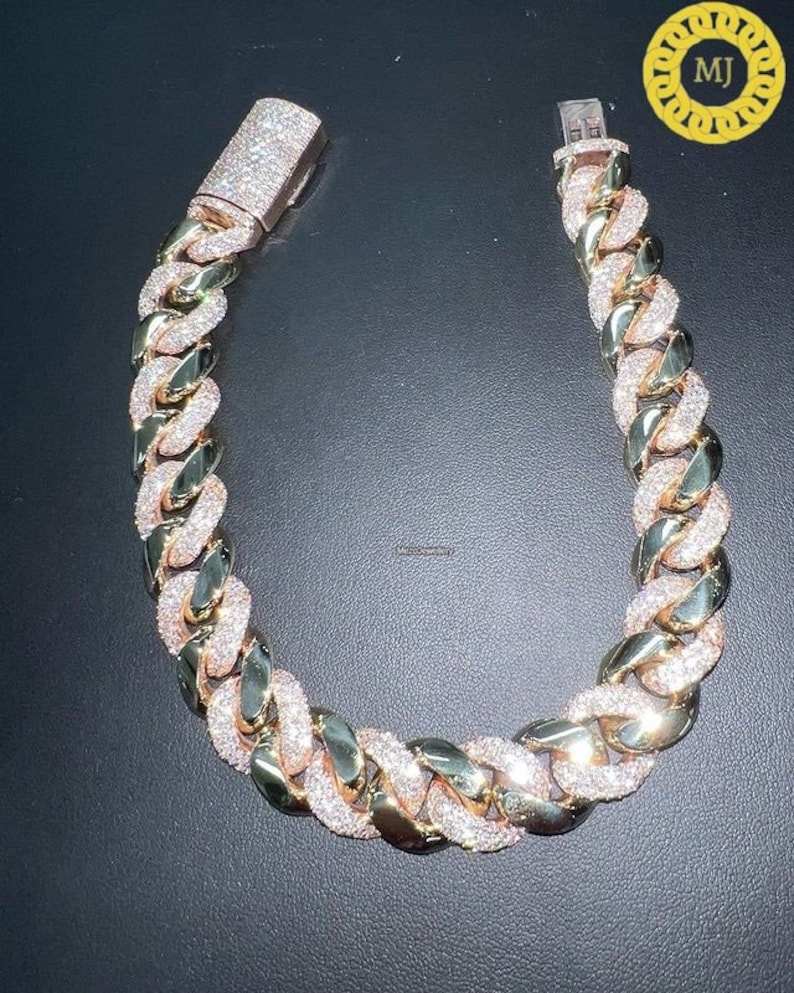 Heavy Quality 15mm Icy Cuban Link Chain VVS1 Quality - Etsy
