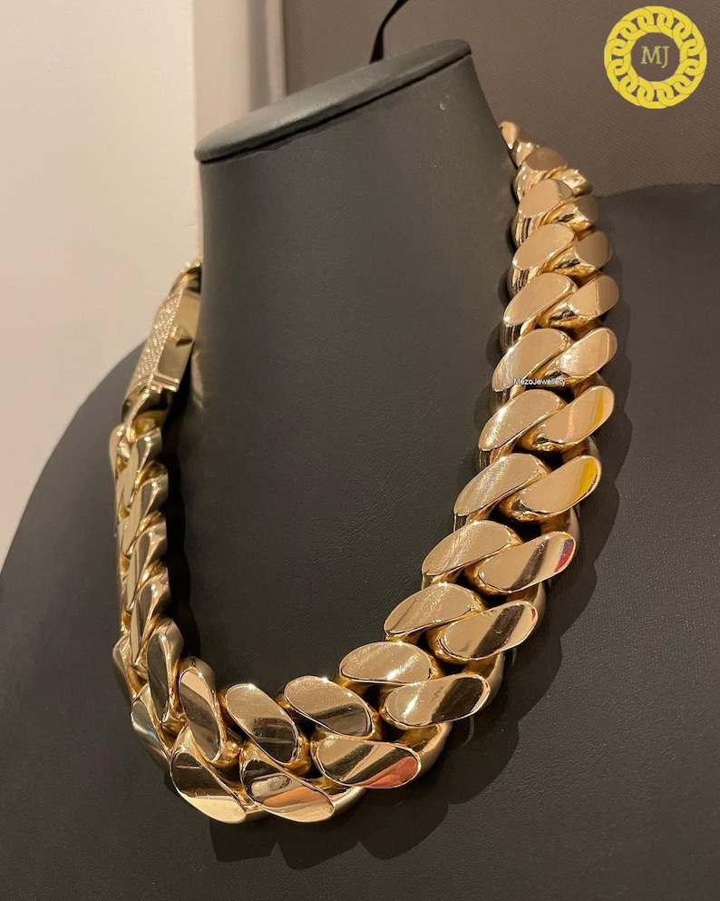 30mm 20" Miami Cuban Link Chain 950 Gram Heavy Solid 925 Sterling ...