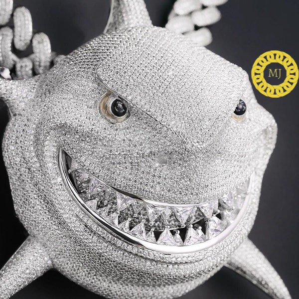 Shark Iced Out Chain - Etsy