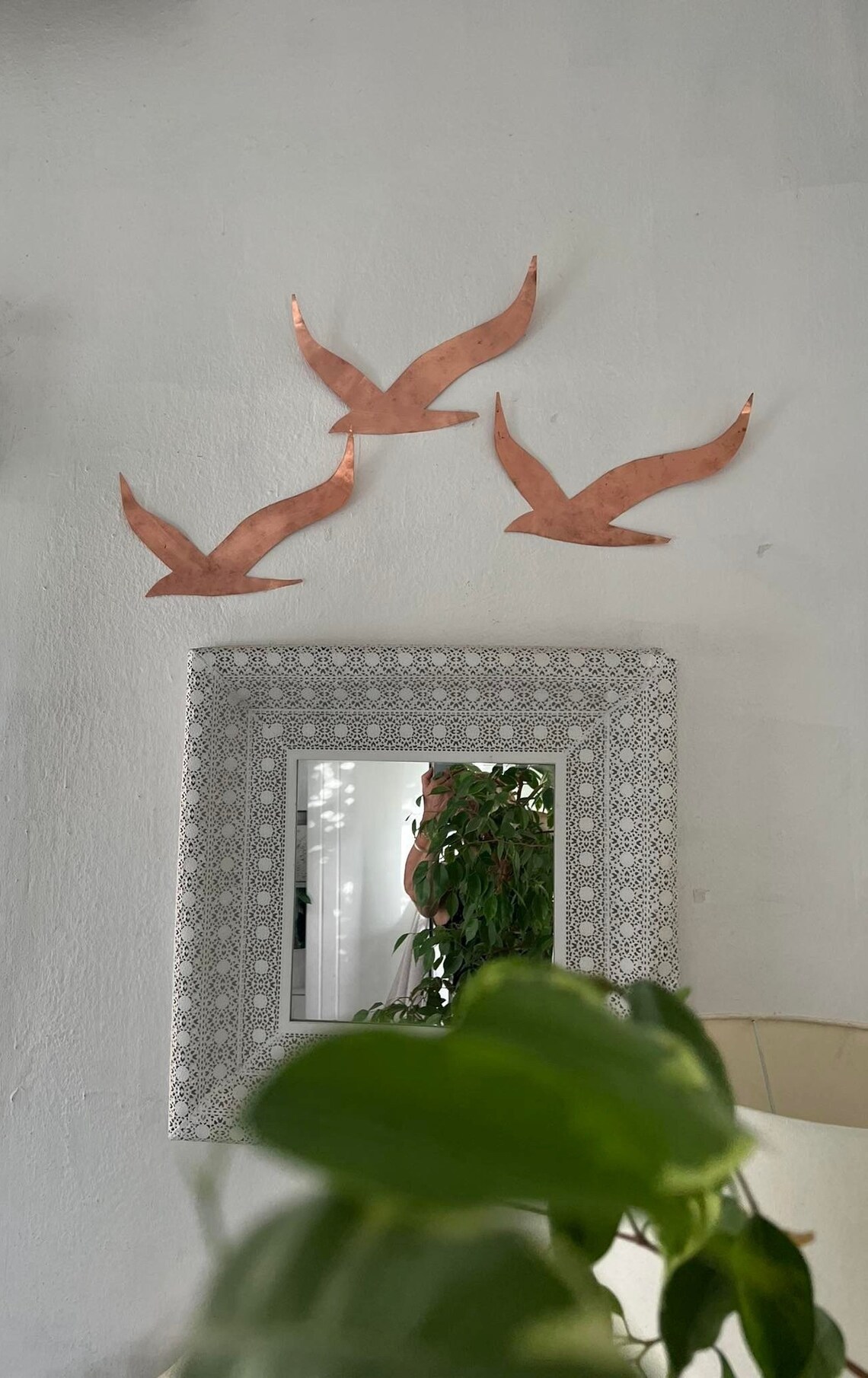 Copper Wall Hanging, Metal Wall Art Birds, Metal Bird Wall Art, 3rd ...