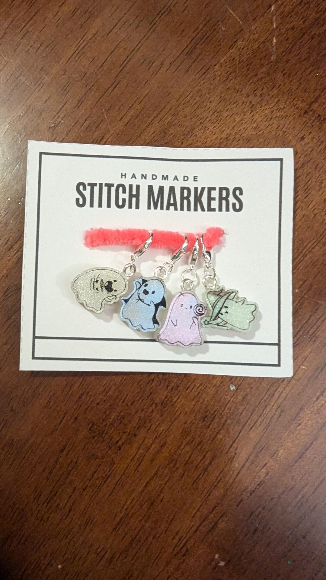 Ghost Friends Stitch Markers - Halloween Progress Keeper, Spooky Season ...