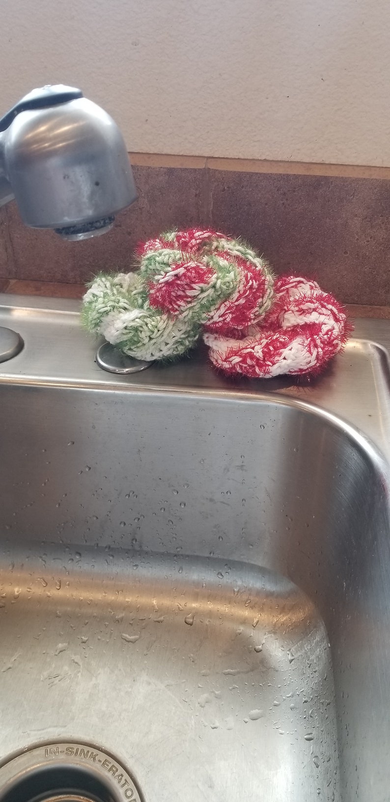 Holiday Dish Scrubber Reusable Kitchen Sponge Christmas - Etsy