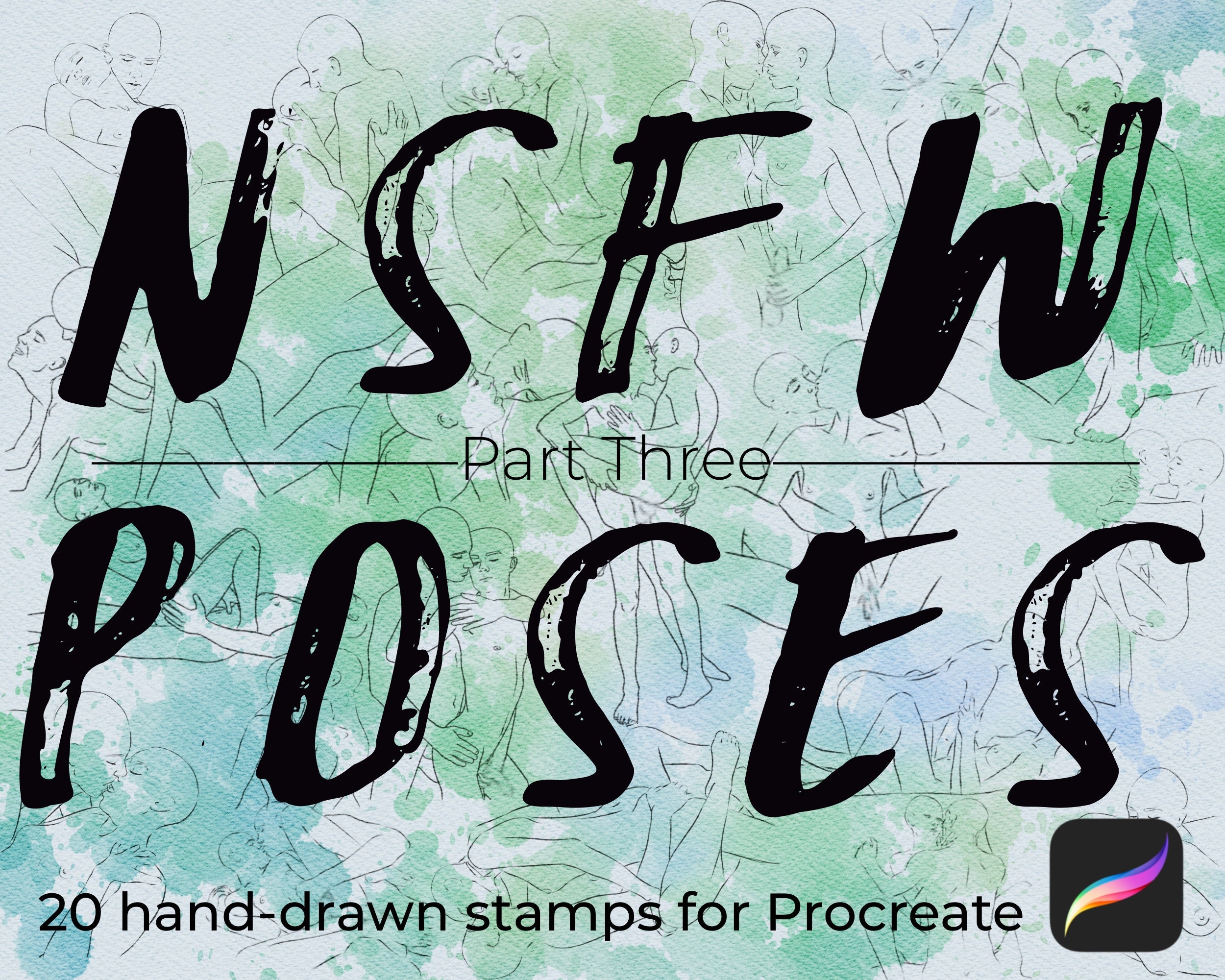 Couple Pose Stamps for Procreate (part Three) NSFW - Etsy