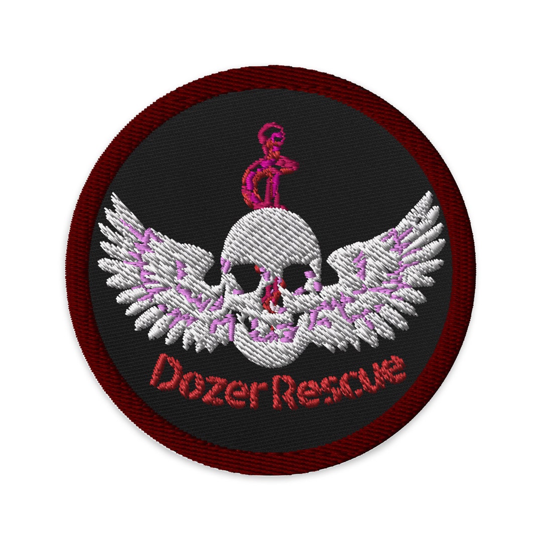 Iron-on Dozer Rescue Blood Border Classic Patch - Etsy