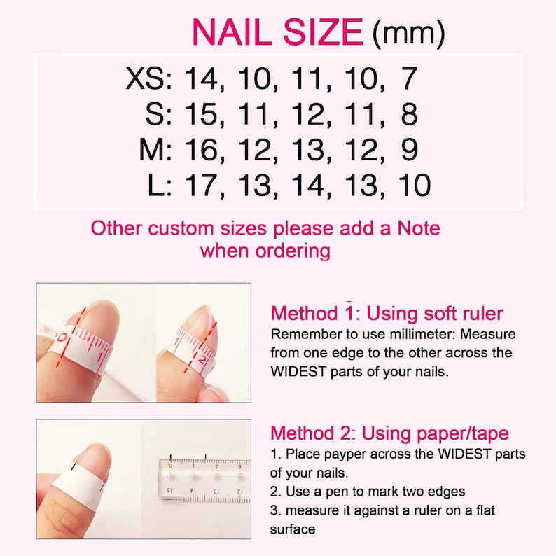 Custom Pink Cat Eye Press on Nails: Gothic Silver Chrome Fake Nails - Etsy