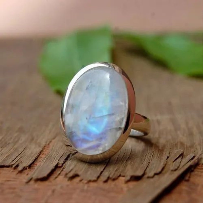 Boho Moonstone Ring - Etsy