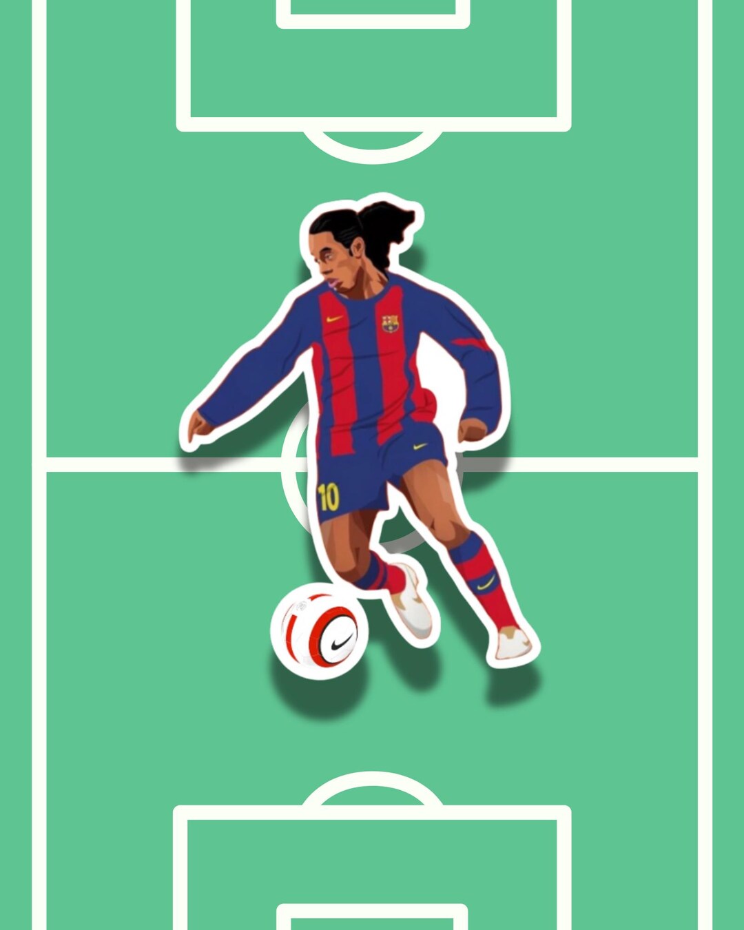 Ronaldinho Stickers / Jersey Waterproof Vinyl Sticker / Football ...