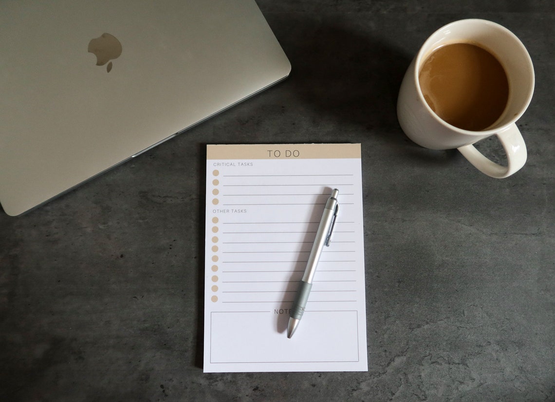 A5 Simplistic TO DO List Daily Planner Critical Task Planner Task Lists ...