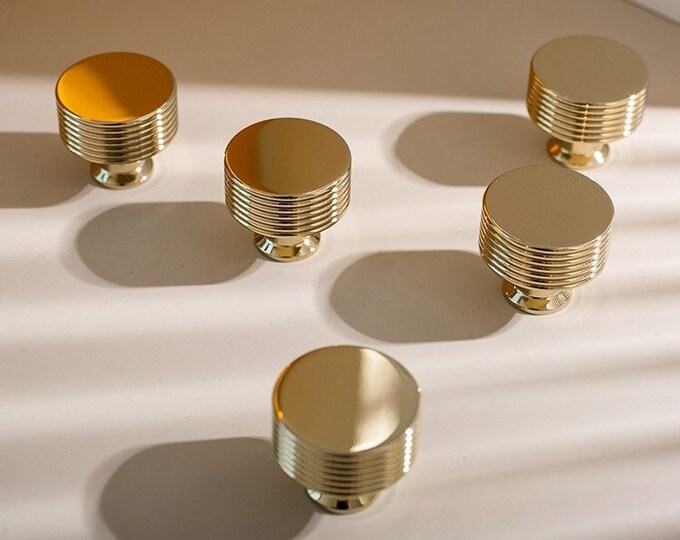 Solid Brass Cabinet Knobs, Knobs for Dresser, Knobs for Cabinets, Knobs ...