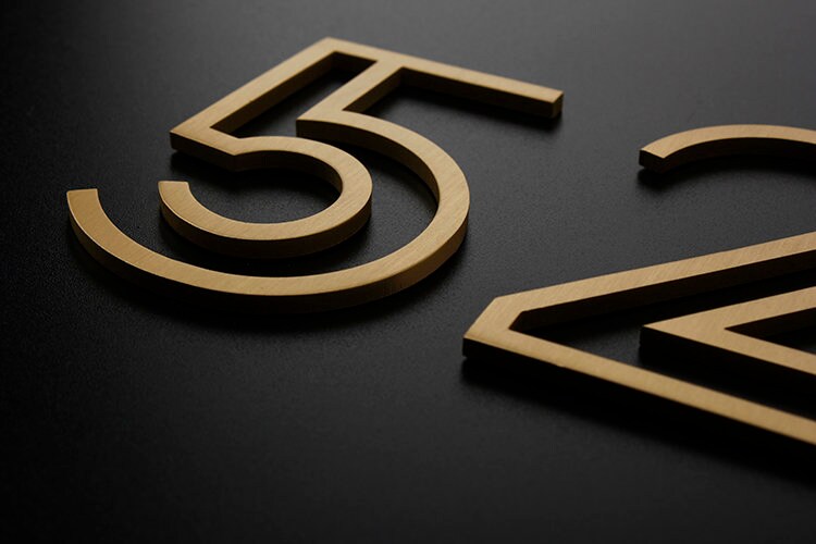 Art Deco Door Numbers Front Door Numbers Apartment Door - Etsy