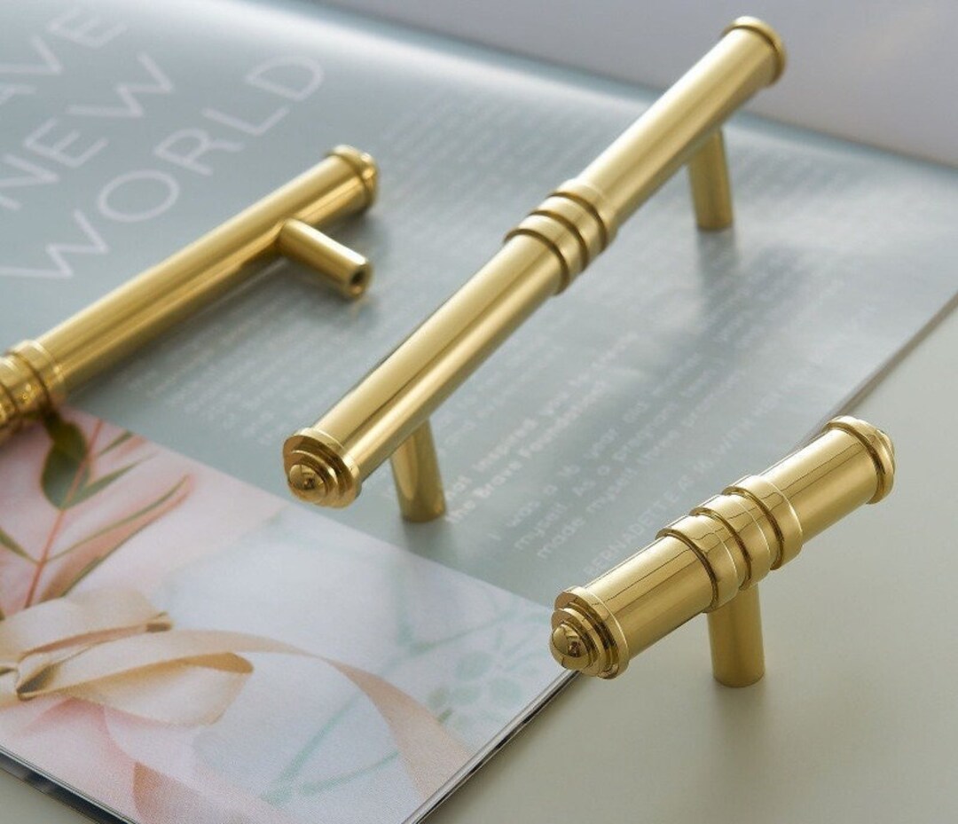 Solid Brass Handles Solid Brass Hardware Brass Pull Handle - Etsy