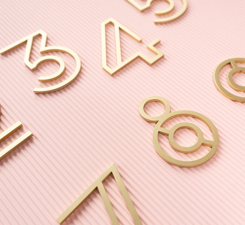 Art Deco Door Numbers Front Door Numbers Apartment Door - Etsy