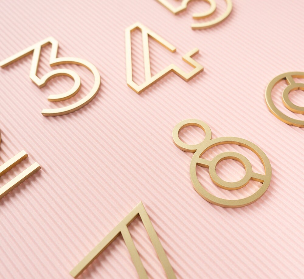 Art Deco Door Numbers Front Door Numbers Apartment Door - Etsy