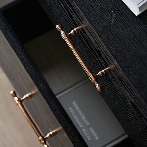 Rose Gold Cabinet Hardware, Solid Brass Cabinet Pulls, Copper Drawer ...