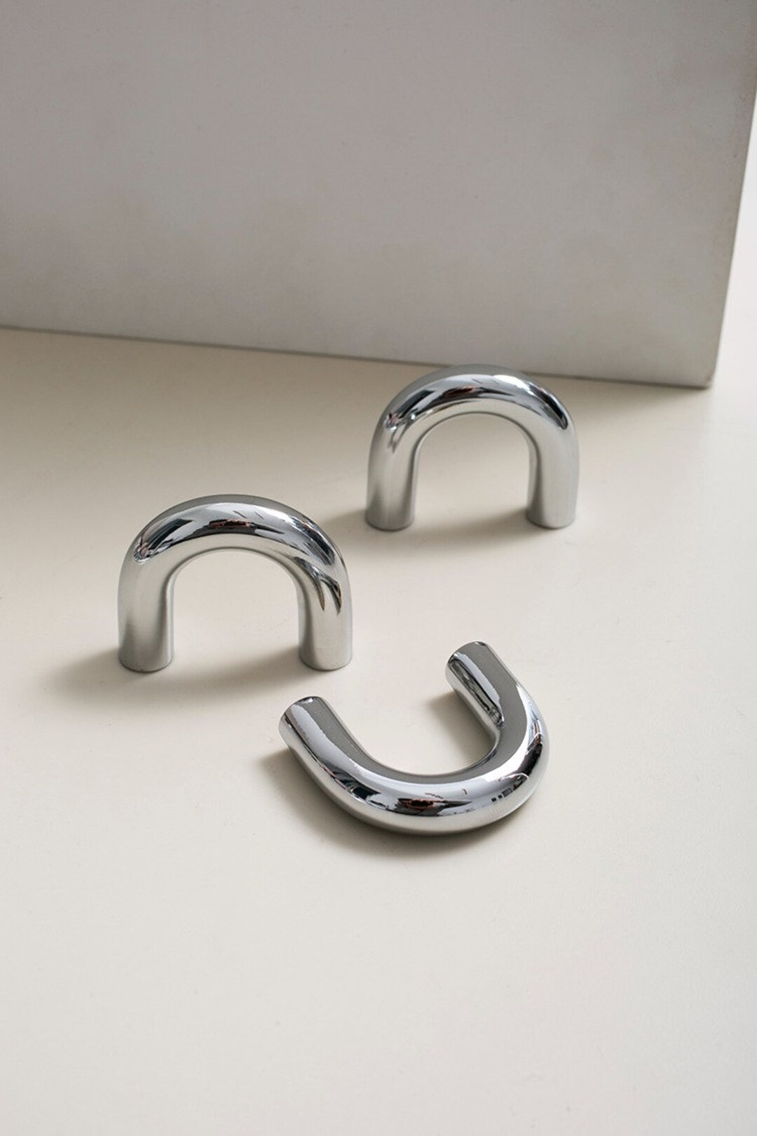 Polished Chrome Cabinet Pulls, Polished Chrome Knob, Solid Brass Cabinet Pulls, Chrome Drawer ...