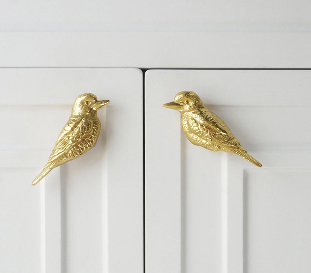 Bird Shaped Drawer Knob, Quirky Home Decor, Unique Cabinet Hardware ...