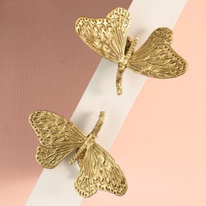 Butterfly Door Knob, Animal Knob for Nursery, Decorative Knobs, Animal Knobs for Dresser, Solid ...